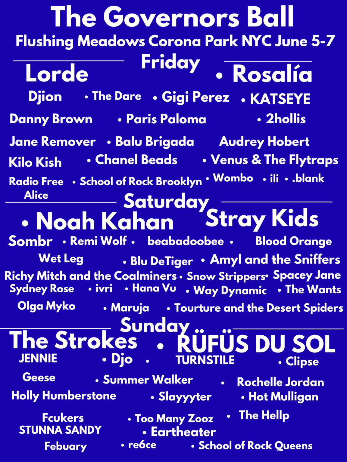 Mock Governors Ball Lineup Sparks Debate — Community Reactions – Extra ...